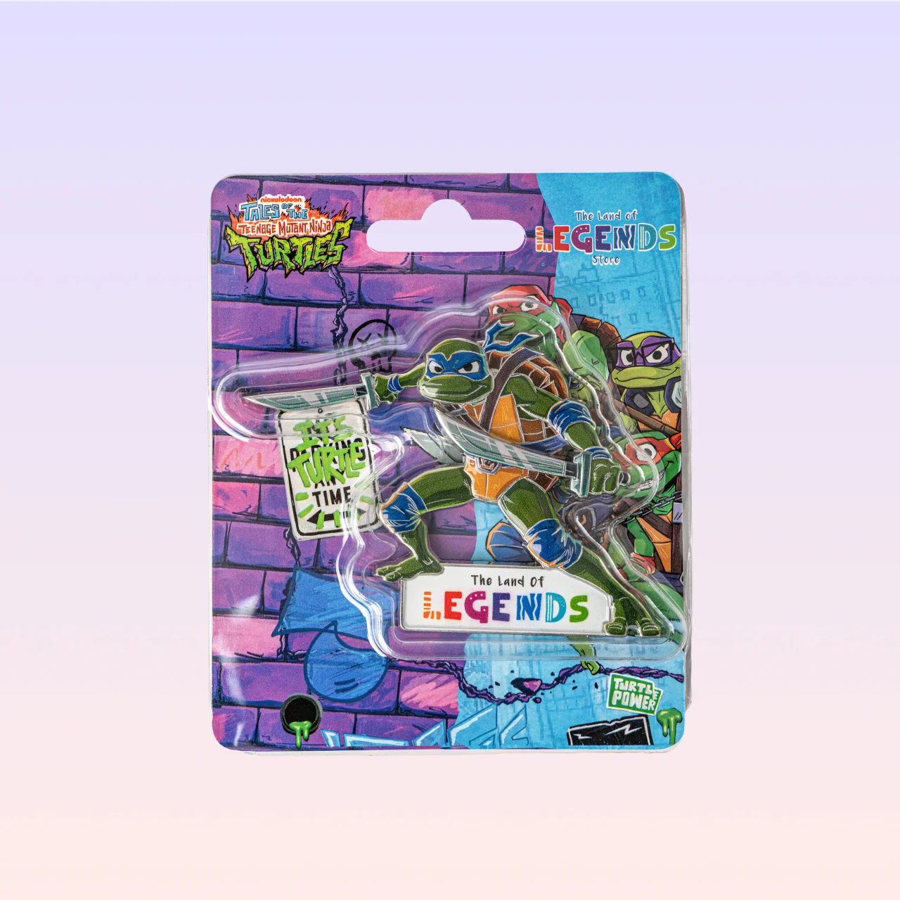 Teenage Mutant Ninja Turtles Metal Magnet With Leonardo Figure